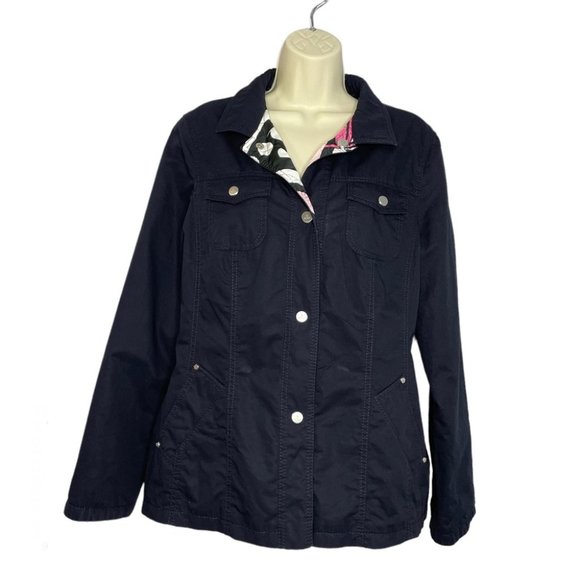 Basler | Jackets & Coats | Basler Reversible Lightweight Navy Jacket ...